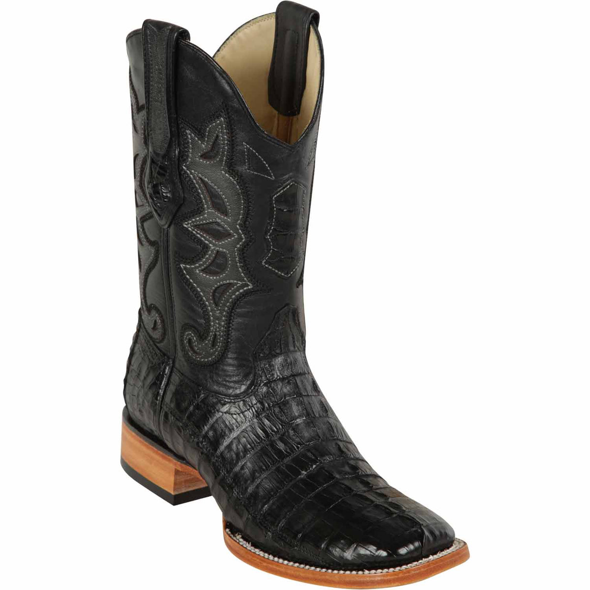 Men's King Exotic Caiman Tail Wide Square Toe Boots 482201 ...