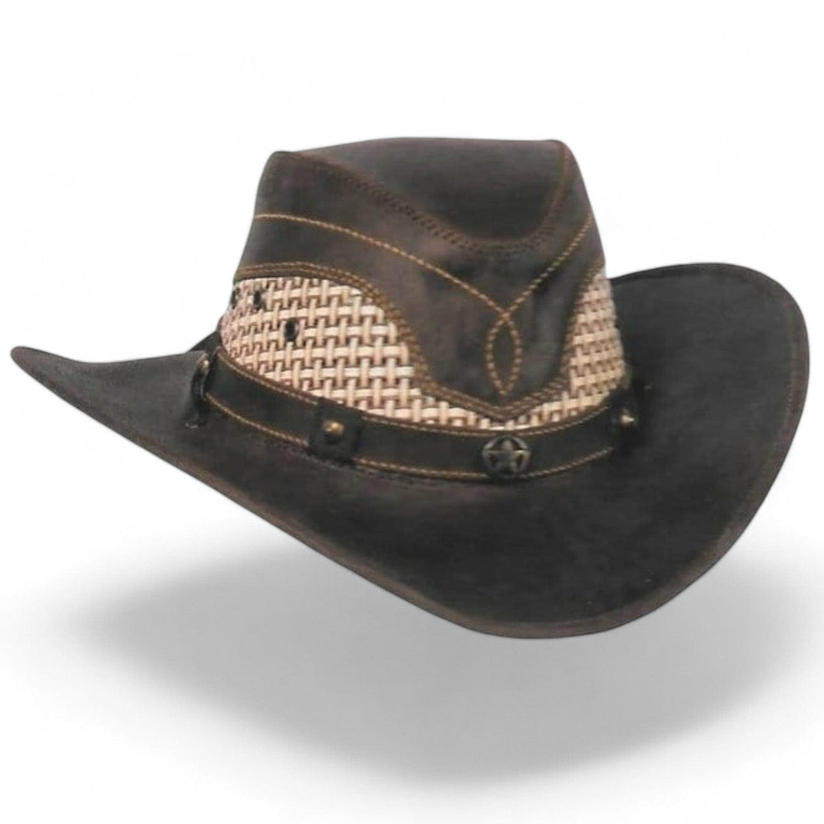 Stone Hats Genuine Leather Cowboy Hat TOM-7101 – NewWestBoots.com