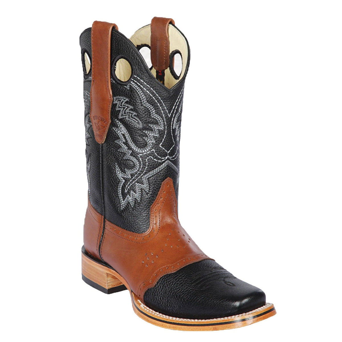 Original Cowhide Leather Skin Rodeo Toe Boots LAB-81427 – NewWestBoots.com